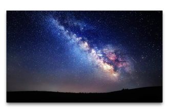 Paul Sinus Art Bilder XXL Weltall 120x70cm Wandbild auf Leinwand