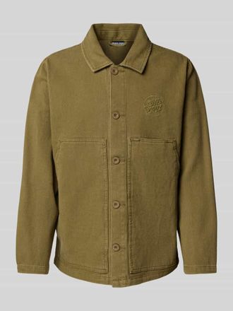 Santa Cruz Jeansjacke mit Label-Stitching
