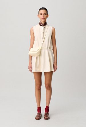 Claudie Pierlot Helles ausgestelltes Jeanskleid