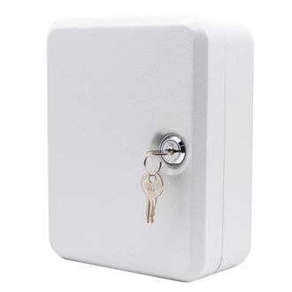 Holibanna Schl&uuml;sselbox Wandmontage Slots aus Stahl mit Sicherheitsschloss und Kunststoffbeschichtung Stabiler Schl&uuml;sselschrank zur Schl&uuml;sselverwaltung Rostfrei 