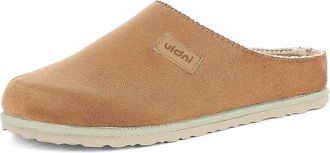 Inblu Damen Pantofole Donna Con Interno In Ecopelliccia E Plantare In Vera Pelle Estraibile Hausschuh, braun, 39 EU