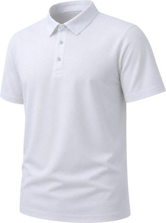 AlltheMen Poloshirt Herren Klassisch Kurzarm Poloshirt Business mit Knopfleiste
