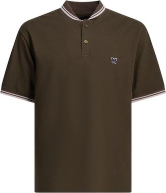 Needles Polo Col Ch&acirc;le - Homme - Tops - Brun - Taille: XL