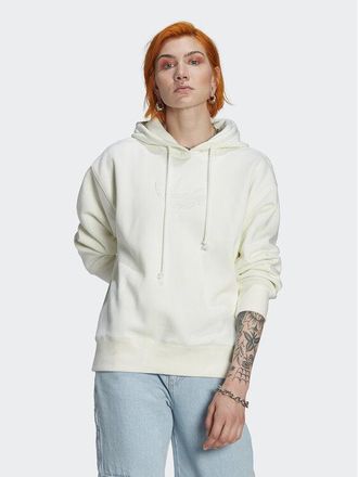 adidas Sweatshirt Trefoil Graphic Embroidery HM1636 Beige Loose Fit