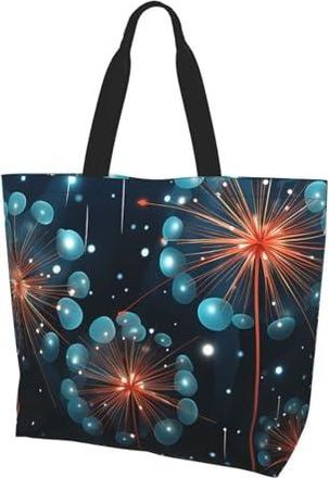 Generic Forme De Pissenlit Sac Fourre Tout R&eacute;utilisable Sacs D&eacute;contract&eacute; Sac Courses Pour Quotidienne Plage Shopping