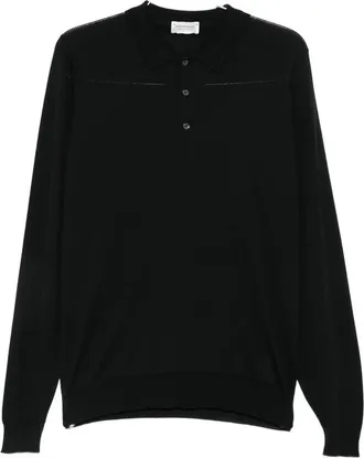 John Smedley Belpert Long-sleeve Polo Sweater