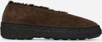 Arket Chunky Ballerina Aus Spaltvelours -Braun