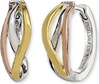 Engelsrufer aux femmes Argent sterling Pas un bijou Boucles doreilles créoles - ERE-PARADISE-TRI-CR