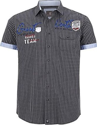 Jan Vanderstorm Homme Chemise À Manches Courtes Ajule Bleu Foncé, 6XL (XXXXXXL) - 53/54