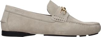 Versace Mocassins en Daim - Homme - Chaussures - Gris - Taille: 46 EU