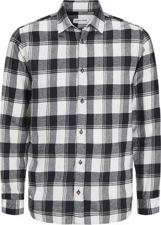 Jack & Jones Plus Size Herren Jjjoshua Fall Buffalo Shirt Ls Pls Freizeithemd, Cloud Dancer, 5XL Große Größen EU