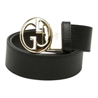 Gucci Ceinture en cuir vintage Pre-owned - Homme - Pre-owned - Noir - Taille: ONE Size