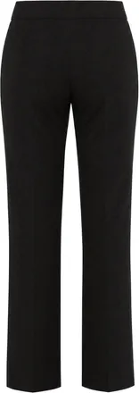 Liu Jo Straight-Leg Flannel Trousers - Black