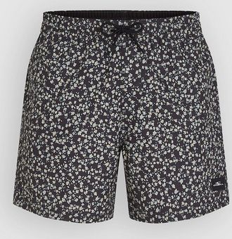 O'Neill Print 16 Boardshorts black dot flower