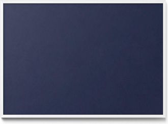 Tulup Tableau Magn&eacute;tique en M&eacute;tal Tableau pour Magnet - Motif Couleur bleu marine fonc&eacute; - Minimaliste - Cadre Blanc - 100x70 cm - Plaque Magn&eacute;tique