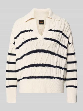 Boss Orange by Hugo Boss Relaxed Fit Pullover aus Baumwoll-Mix Modell C_Farboria