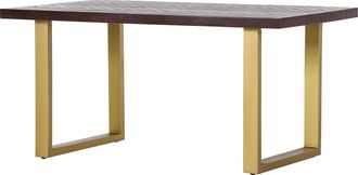 Red Living home24 Esstisch Kallestad 180cm Braun