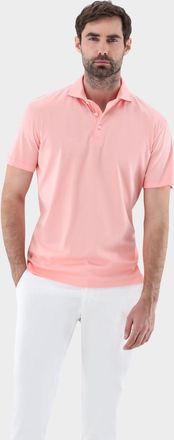 van Laack Poloshirt mit Langarm aus Schweizer Baumwolljersey
