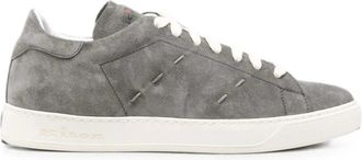 Kiton Baskets &agrave; lacets en daim - Homme - Chaussures - Gris - Taille: 43 EU