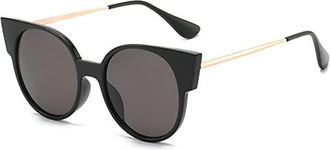 Generic 2025 Designer Cat Eye Big Frame Street Shooting Lunettes de soleil tendance pour hommes et femmes vacances en plein air (couleur : A, taille : moyen),