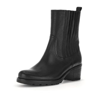 Gabor Elegante Leder-Stiefelette - - Shoes - Damen - Schwarzk - 37 EU