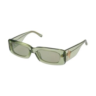 Linda Farrow Femme, Accessoires, Vert, Taille: 52 MM Lunettes de Soleil Attico 16 Mini Marfa Vertes