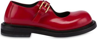 Moschino derbies à boucle - Rouge
