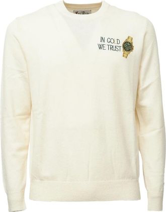 MC2 Saint Barth Heron Rundhals-Pullover - - Knitwear - Herren - Beige - XL