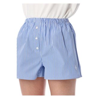 Sporty & Rich Damen, Shorts, Blau, MGr&ouml;&szlig;e