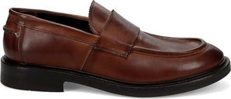 Sangiorgio Mocassins pour Homme D&eacute;lav&eacute; en Cuir - 605 Delave Cuir - Taille 41, marron, 41 EU