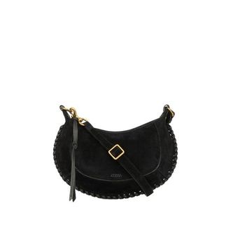 Isabel Marant Sac &agrave; main Oskan Moon en cuir de veau velours tress&eacute;