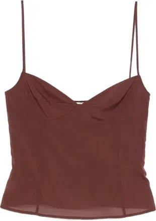 St.Agni bustier crop - Marron