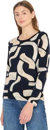 Cecil T-Shirt &agrave; Motifs Universel Bleu XXL