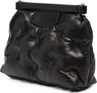 Maison Margiela Padded Matelass&eacute; Calf Leather Tote Bag - Black