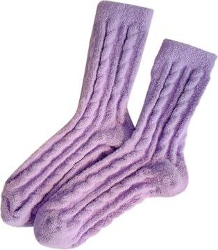 Generic Chaussettes de couchage &eacute;paisses en velours pour femme - Automne et hiver - Chaussettes de couchage dhiver pour int&eacute;rieur et ext&eacute;rieur - Chaussures as