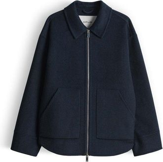 OPUS Wolljacke HILLVYN aus hochwertigem Wolle Mix Weite Passform, gerader Schnitt, &uuml;berschnittene Schulter