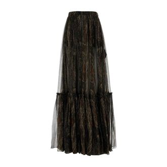 Saint Laurent Pleated Skirt - - Skirts - Damen - Schwarzk - S