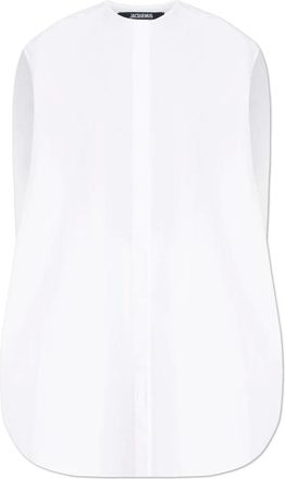 Jacquemus Femme, Robes, Blanc, Taille: 38 FR La Robe Ample