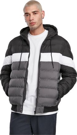 Urban Classics Herren Colorblock Bubble Jacket, Black/darkshadow, XL