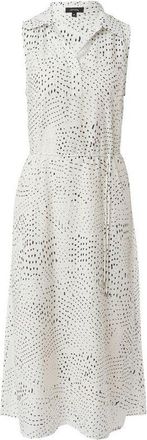 Comma Midikleid Kleid &Auml;rmelloses Midikleid mit G&uuml;rtel