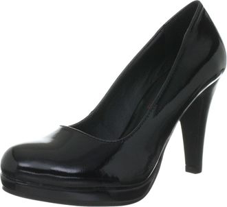 s.Oliver Damen Casual Pumps, Schwarz (Black PATENT 18)