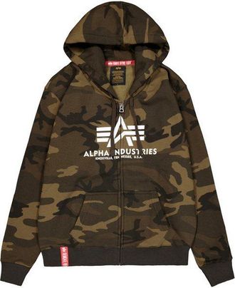 Alpha Industries Hoodie Basic Zip Hoodie Camo
