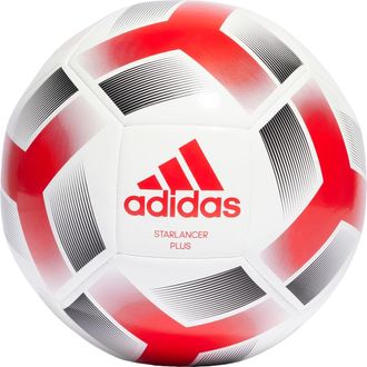 adidas Unisex Ball (Machine-Stitched) Starlancer Plus, White/Red/Black, IA0969, 5