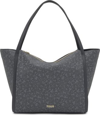 Tous Damen Capazo L. KAOS Mini Lines Gris Oscuro Tasche, dunkelgrau