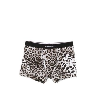 Tom Ford Leopard Cotton Boxer Briefs - - Underwear - Herren - Mehrfarbig - XL