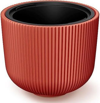 Prosperplast Terrakottafarbener Pflanzk&uuml;bel, mit Beh&auml;lter, Kollektion MILLY, 46,9 x 46,9 x 38,5 cm, Fassungsverm&ouml;gen 54 L