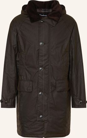 Barbour Parka Beaudale Wax Mit Abnehmbarer Kapuze blau