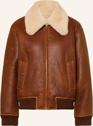 Sandro Sandro Lederjacke braun