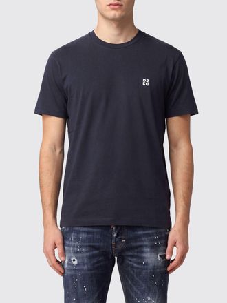 Dsquared2 T-shirt &agrave; col rond en coton avec logo contrastant