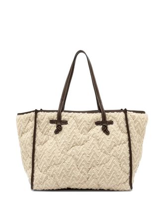 Gianni Chiarini sac cabas Marcella à matelassage chevrons - Tons neutres